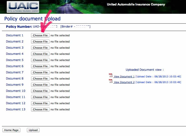 Document Upload Feature Document Upload Feature